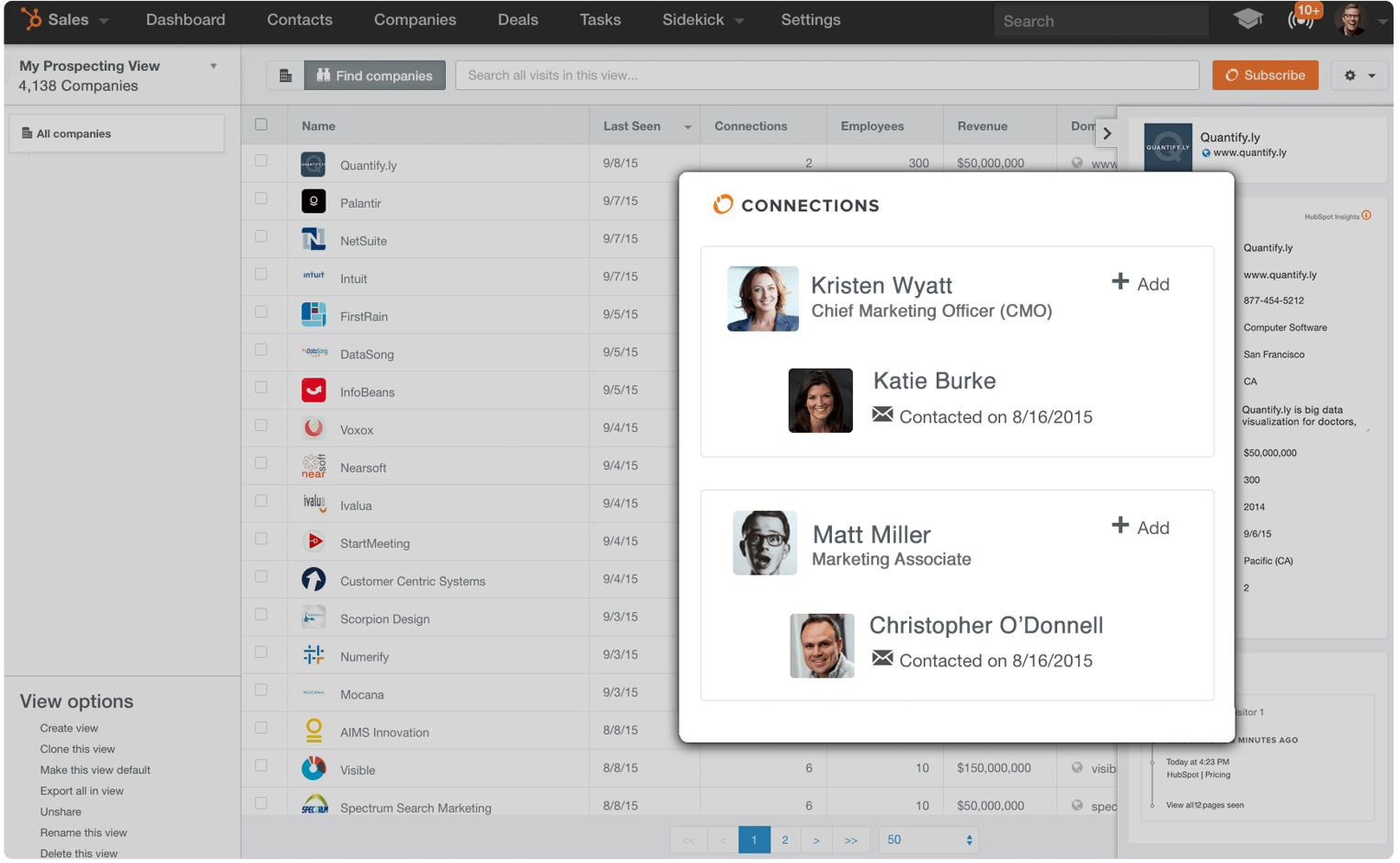 Sidekick for Business: cómo relacionarse con un cliente potencial